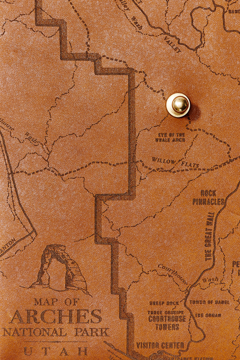 Arches National Park Map Journal – Tactile Craftworks