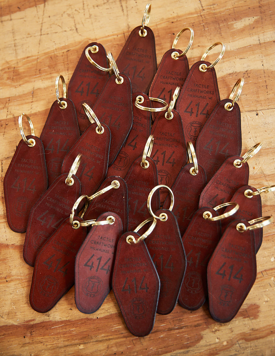 414 Keychain – Tactile Craftworks