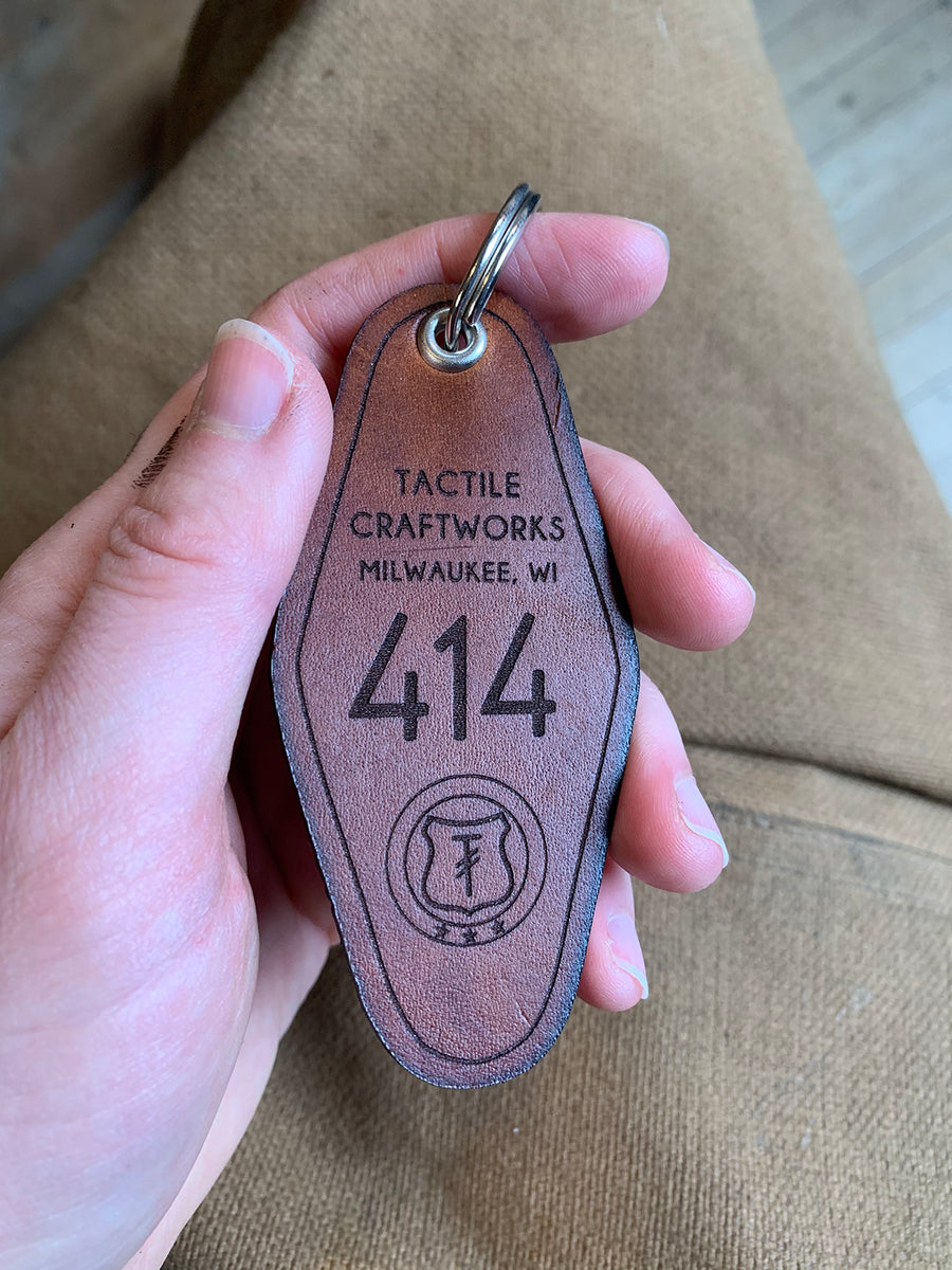 414 Keychain – Tactile Craftworks
