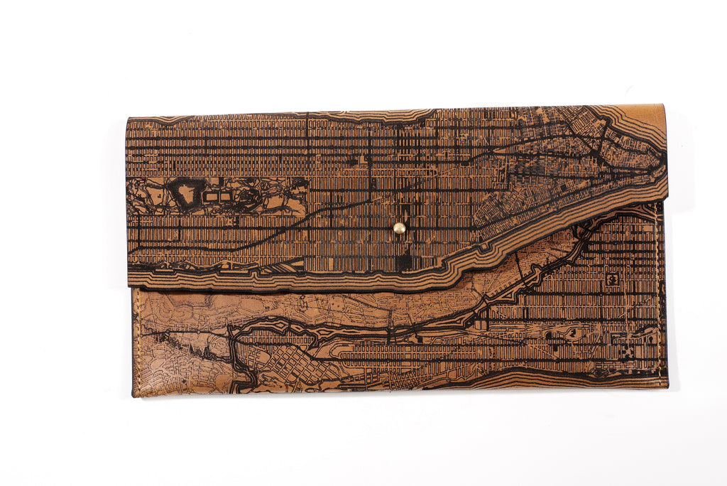 Manhattan Map Clutch – Tactile Craftworks