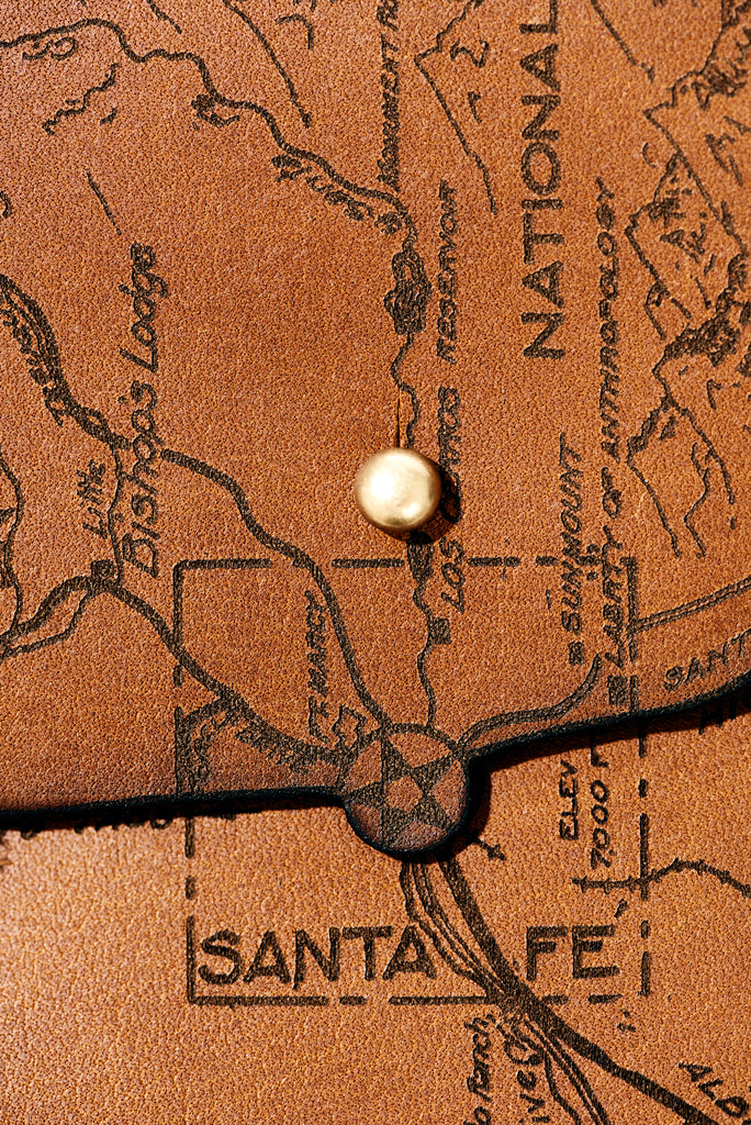 Santa Fe Map Clutch – Tactile Craftworks
