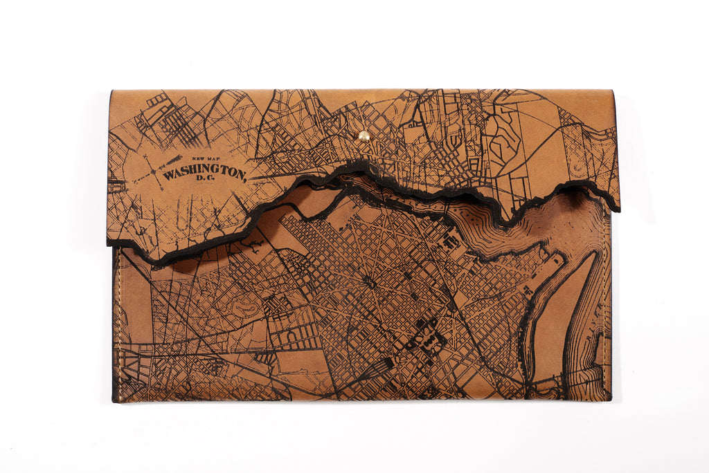 Washington DC Map Clutch – Tactile Craftworks